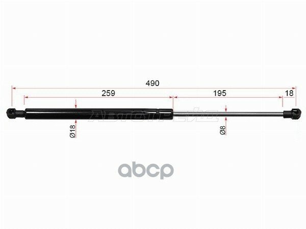 Амортизатор капота Hyundai Sonata 98-13 (Справа=Слева) Sat арт. ST-81161-3D001