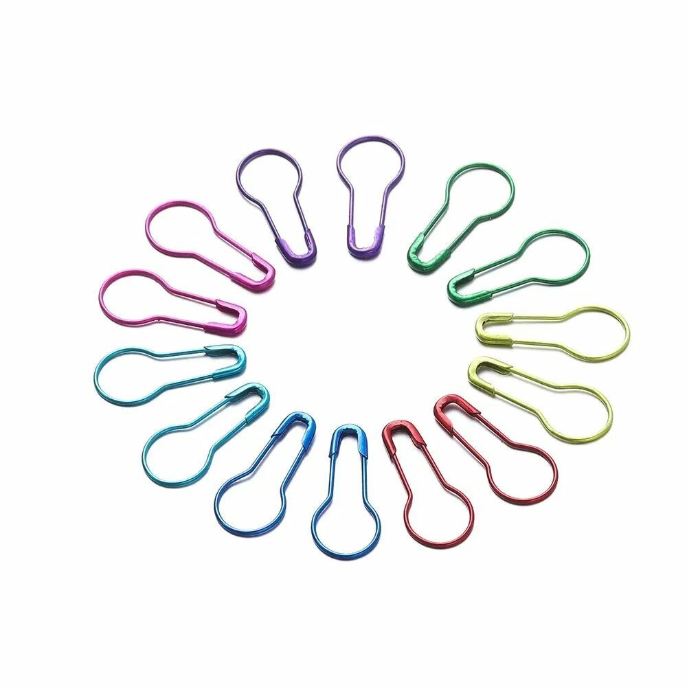 Маркеры для вязания, булавки для вязания металлические, крючки, маркировщик петель, набор 50 шт, размер 21.5х9.5 мм, цвет микс