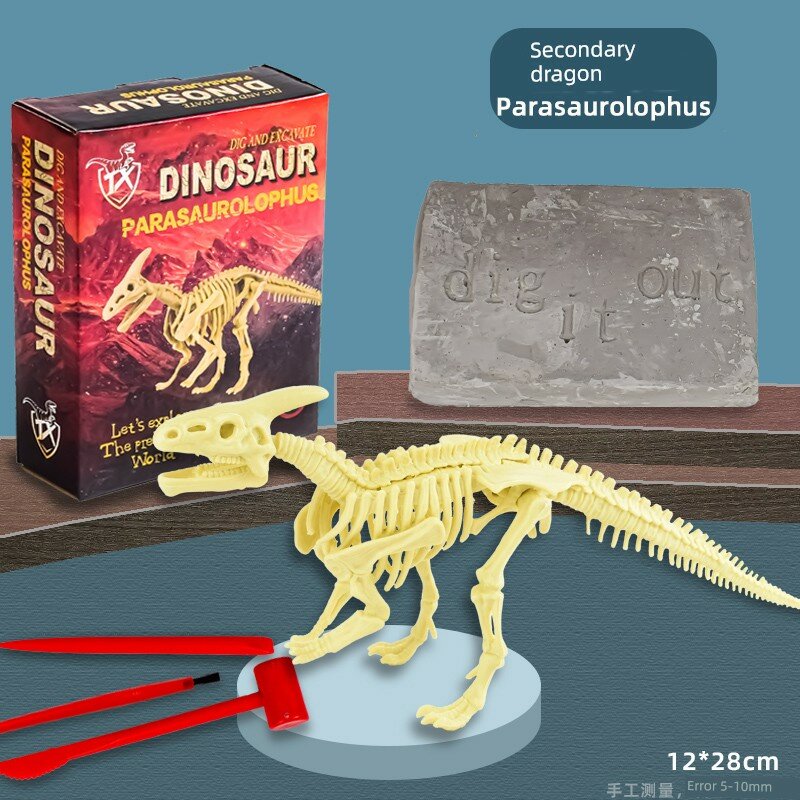 Ледяной дракон Питайя, окаменелость динозавра, археологическая игрушка для раскопок, детский набор сокровищ ручной