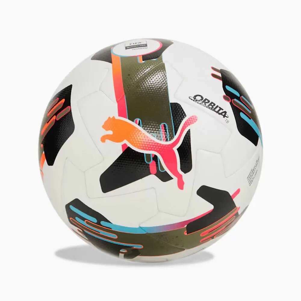Puma Мяч футб. ORBITA 1 TB, 08432201, р.5, бел-мульти FIFA PRO