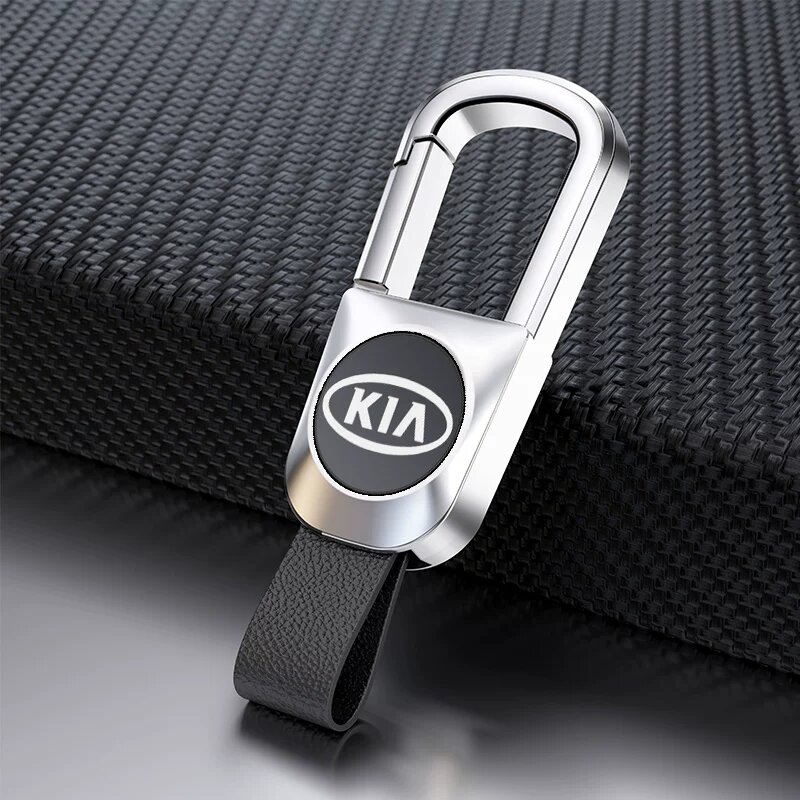 Премиум-ключ-браслет Kia с двусторонней лазерной гравировкой логотипа, серебристый цвет для ключей