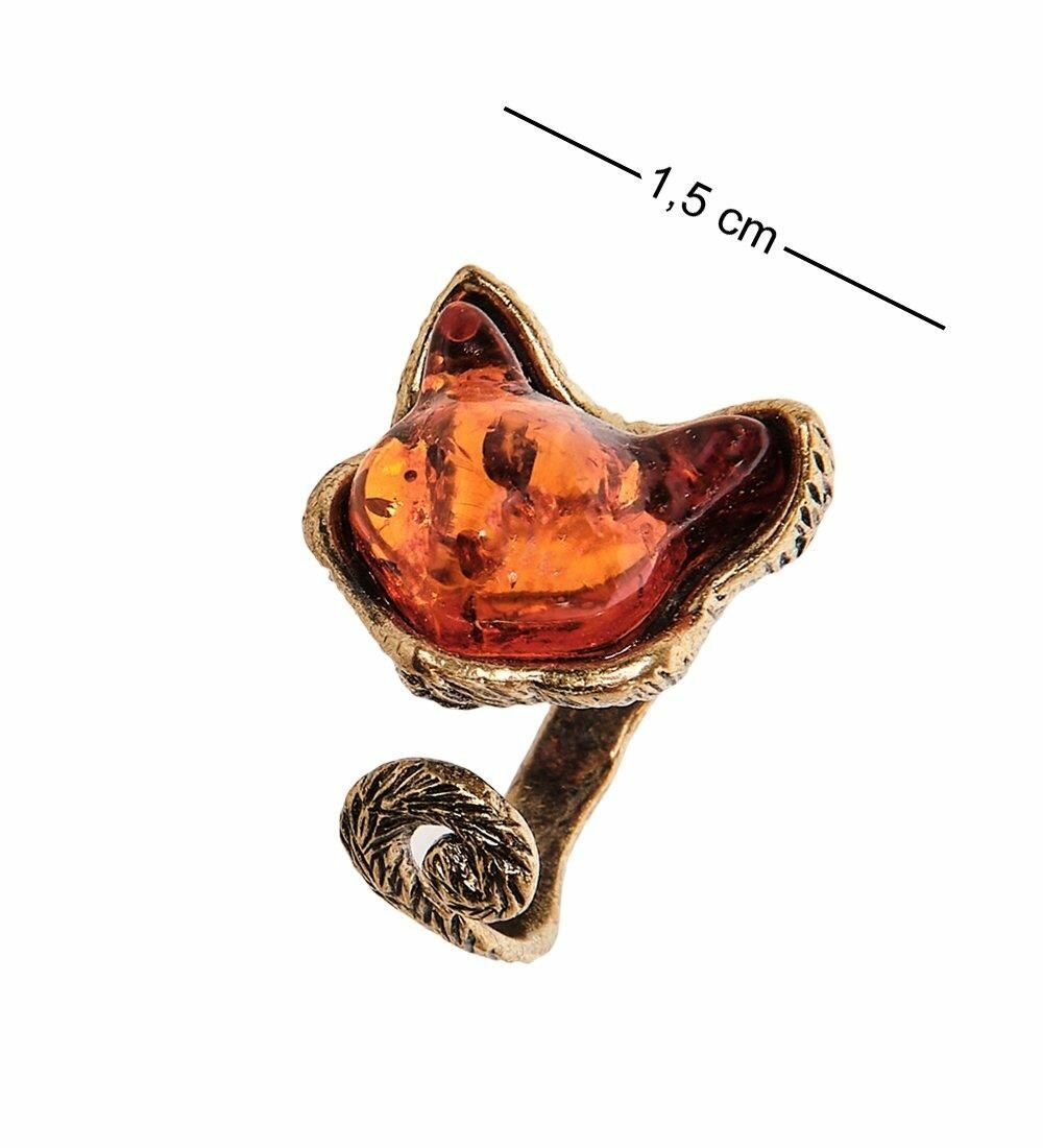 Кольцо, янтарь