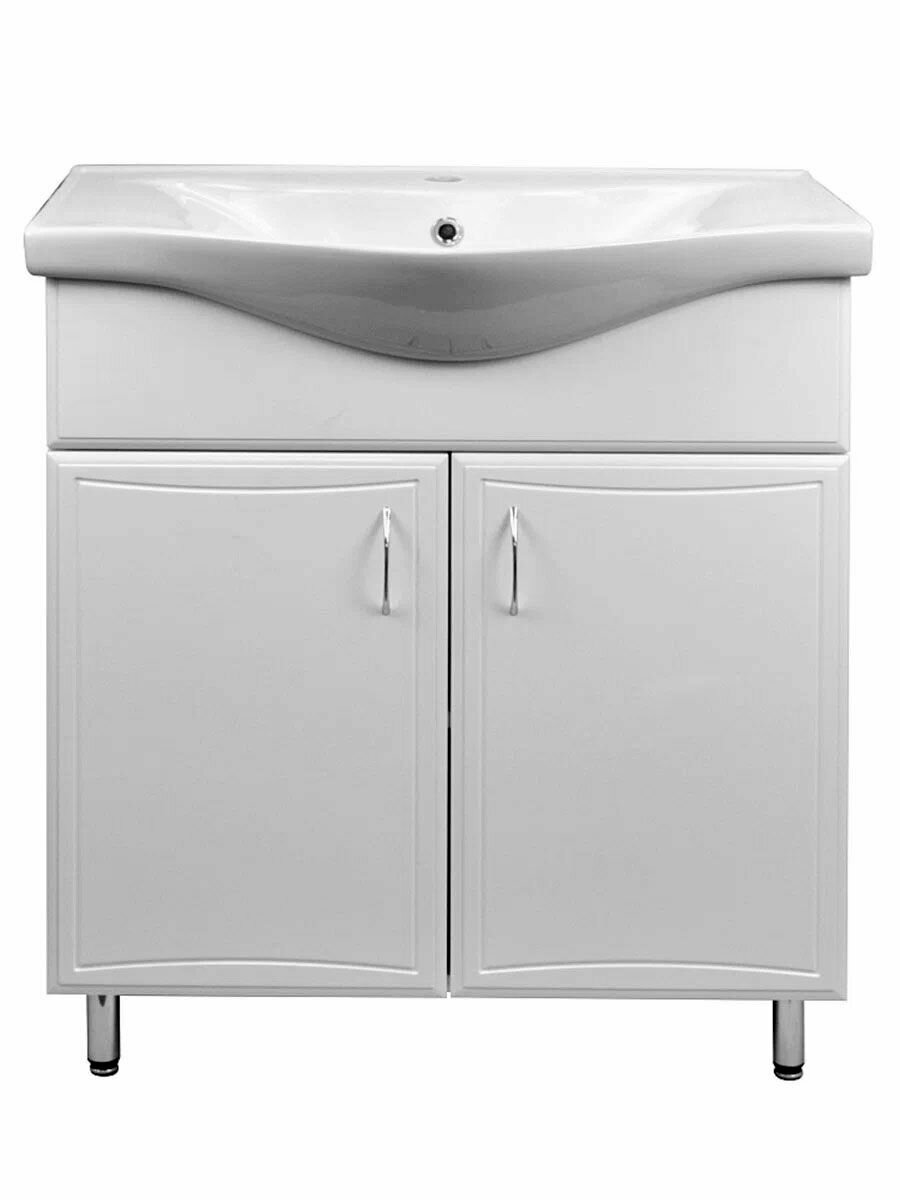 Комплект Тумба Loranto Коралл 60 с раковиной Basic 60 (CS00070536)
