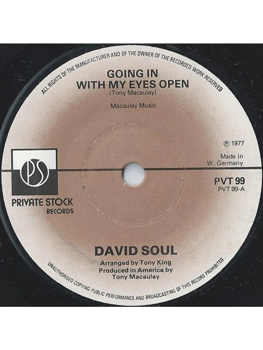 David Soul - Going In With My Eyes Open (нет обложки)