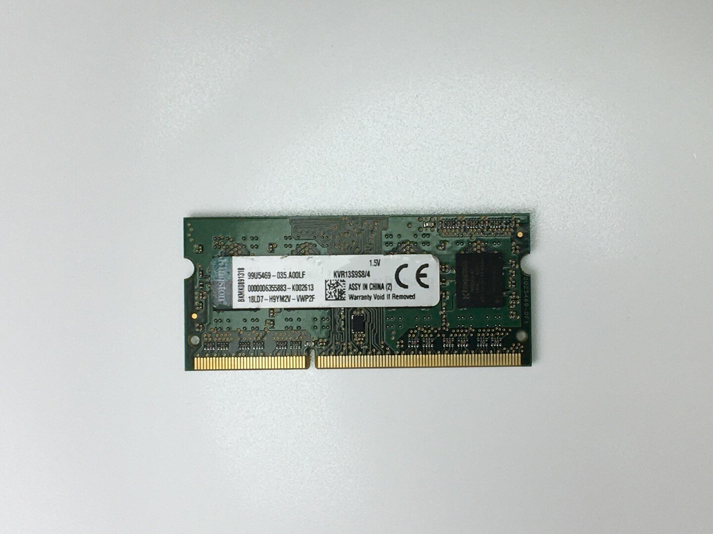 Оперативная память SODIMM 4Gb, DDR3 1333MHz, KINGSTON KVR13S9S8/4