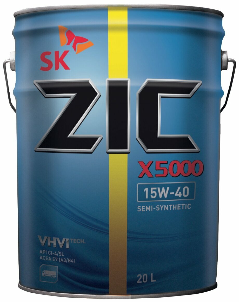 Масло моторное ZIC X5000 15w40 20л 192604
