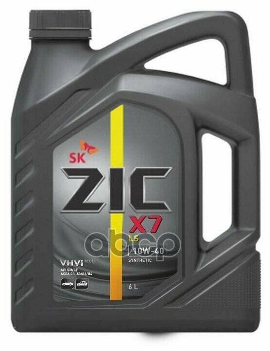 Масло моторное ZIC X7 LS 10w40 6л.