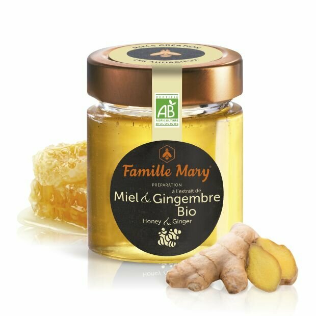 Мед акациевый с имбирем Miel et Gingembre