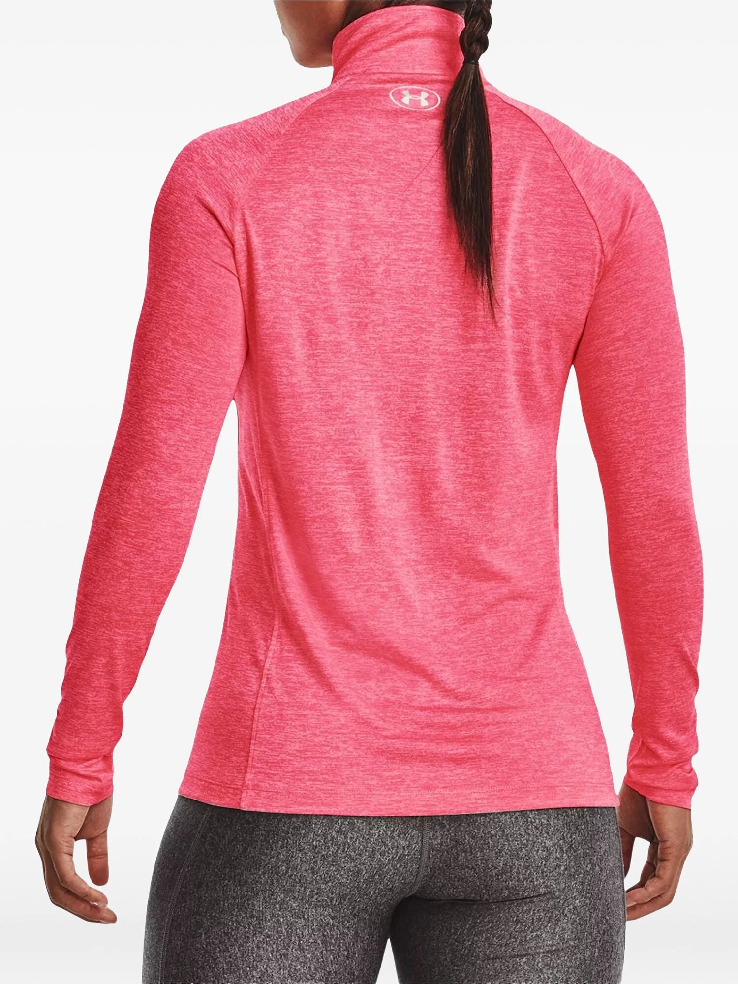Топ Under Armour Tech half-zip top, размер XL, pink — фото 1