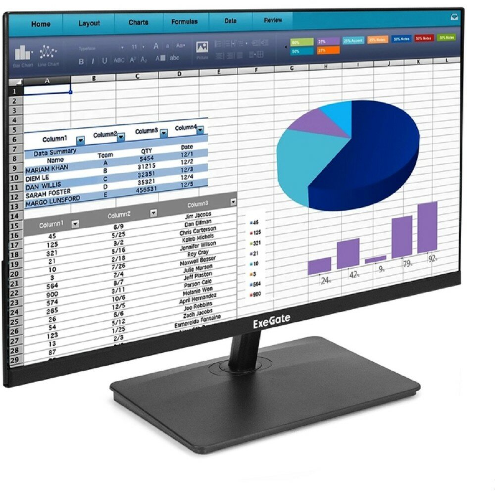 Монитор Exegate EX300342RUS 1920 x 1080 21.5" 100Гц для работы, учебы