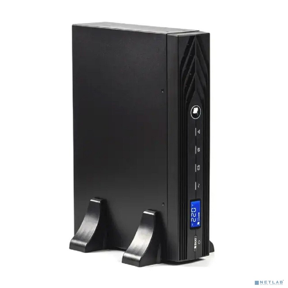 ИБП Бастион SKAT-UPS 1500 RACK {Online, 1500ВА/1350Вт, стойка/на пол,2x EURO, SNMP/USB/RS-232/EPO, без АКБ (3 шт 40-120 Ач или до 4 шт SKAT BC 36/18), МПТ} (489)
