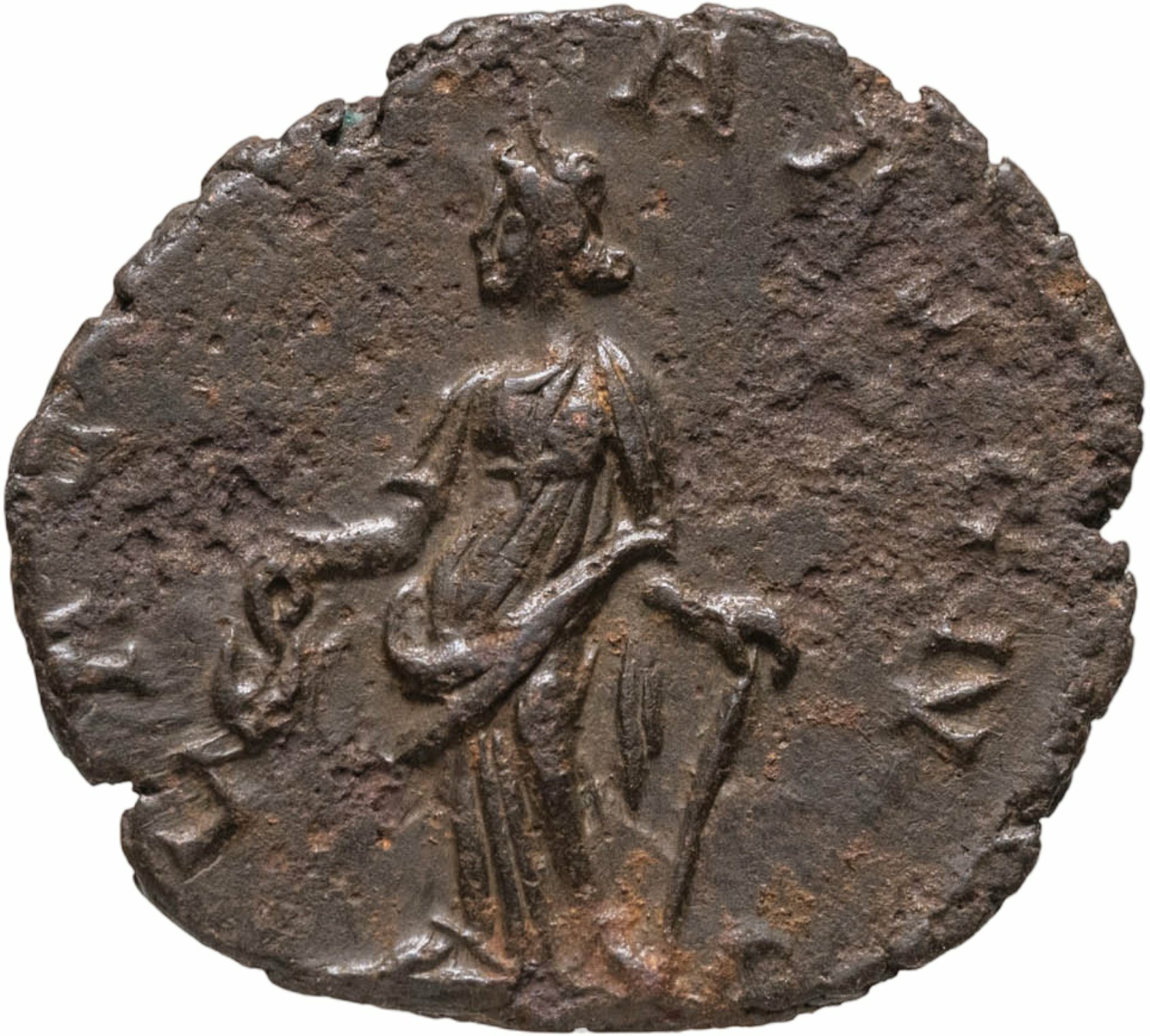 Римская Империя, Тетрик, 270-273гг, Антониниан, Медь, в сохранности VF