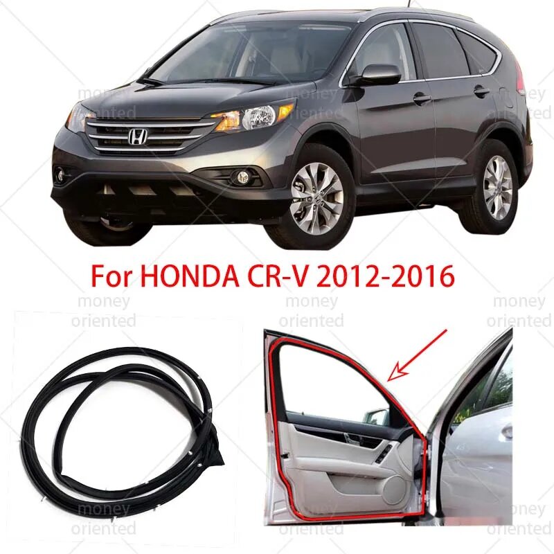 1 компл. для HONDA CRV CR-V 2012 2013 2014 2015 2016 резиновая уплотнительная лента для дверей автомобиля, рама двери, беговой канал, резиновая уплотнительная лента