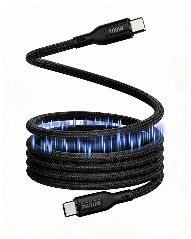Philips Кабель для мобильных устройств, 1 м, серый