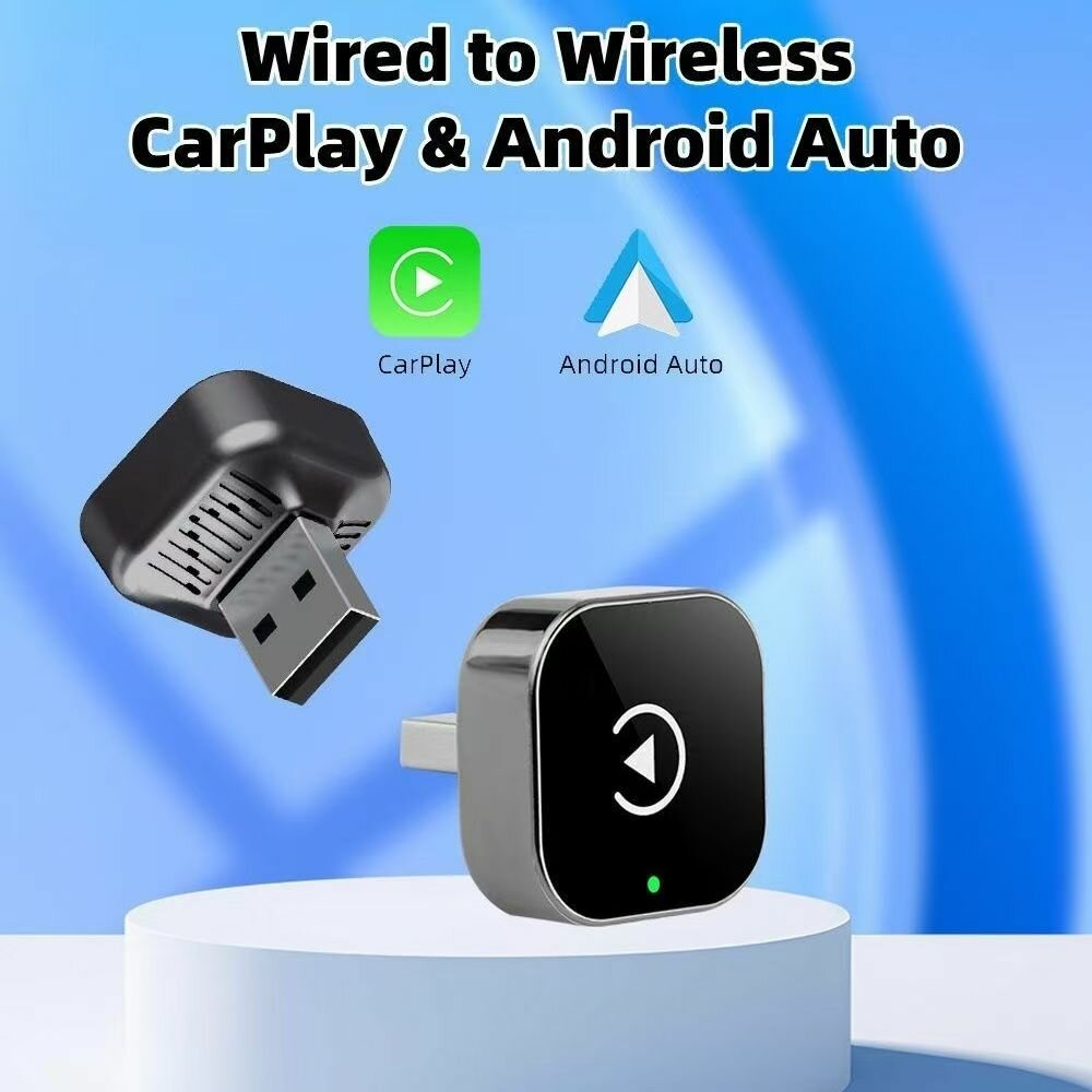 USB адаптер переходник с проводного на беспроводной CarPlay и Android Auto