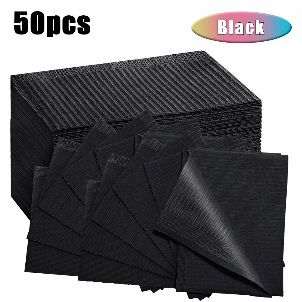 Одноразовые водонепроницаемые салфетки для татуировок YUELONG 50pcs Black