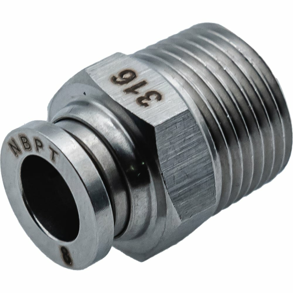 Фитинг NBPT прямой с нар. резьбой SSC 08-1/4 (02) (нерж. 316) арт. 86246