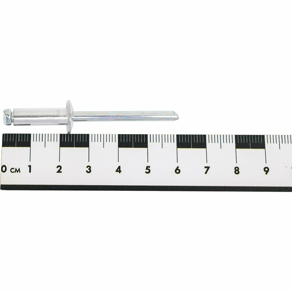 Заклепка ОПМ ISO 15977 тяговая d6,0x18 Al/St с плоской головкой 250 шт. УТ000023510 — фото 1