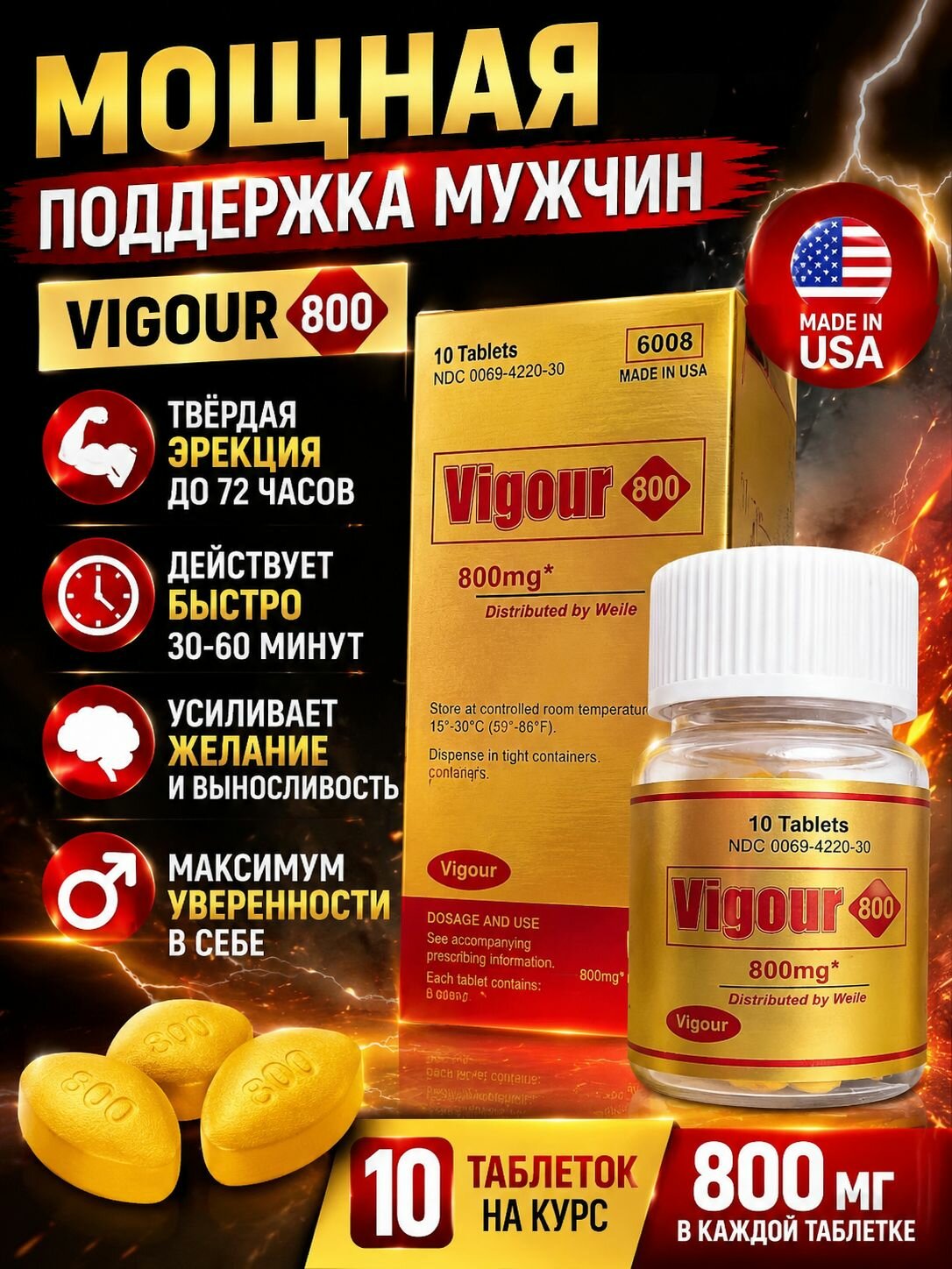 VIAGRA возбуждающее средство для потенции для мужчин