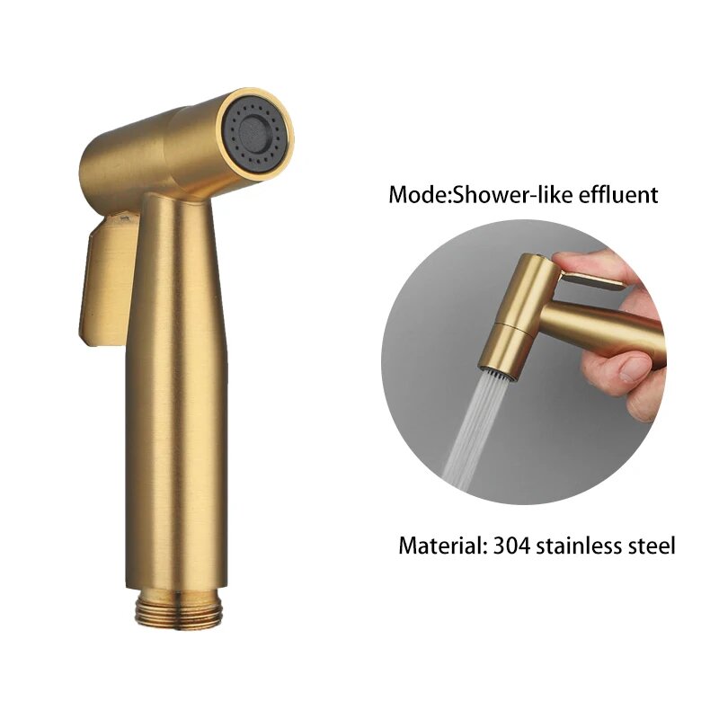 Самоочищающийся ручной распылитель для биде ULA stainless steel
