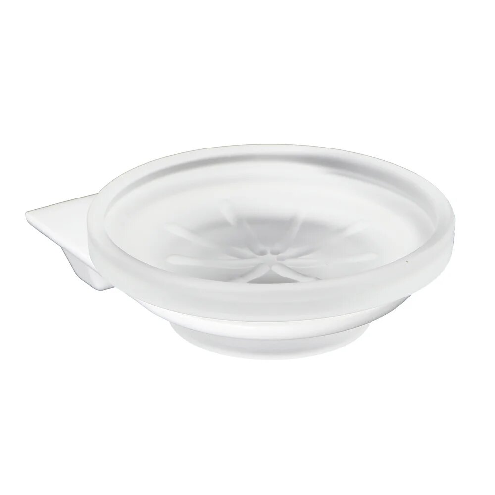 Мыльница Wasserkraft Kammel K-8329WHITE настенная, стеклянная, круглая
