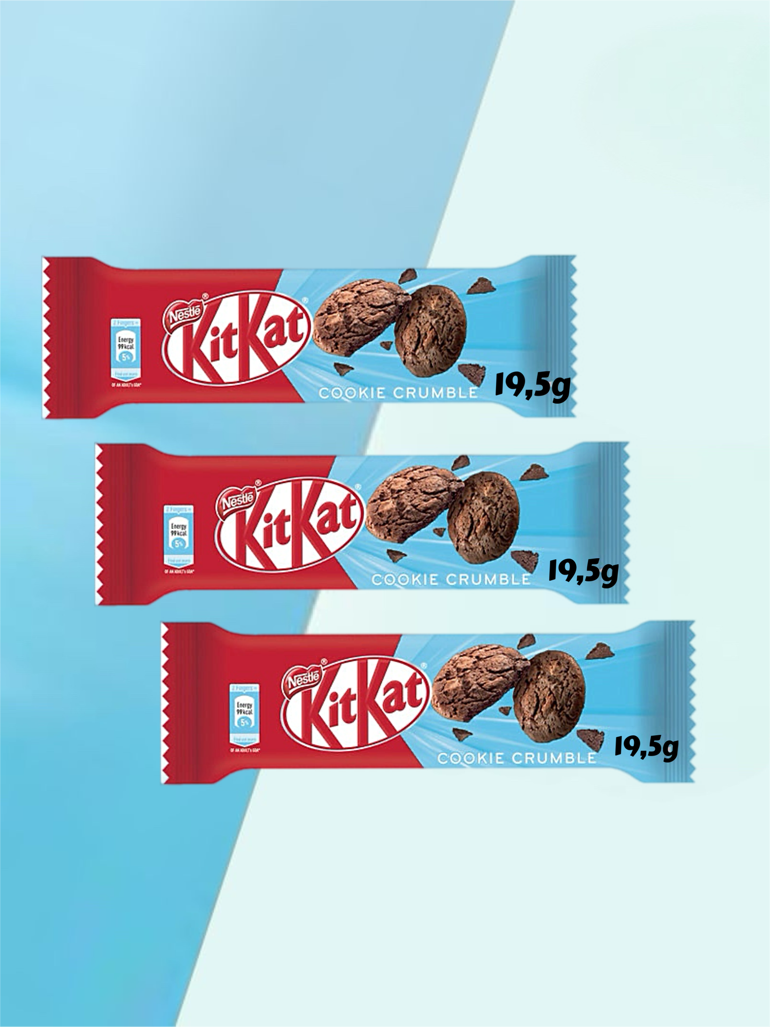 KitKat Nestle Шоколадные батончики Cookie Crumble, со вкусом печенье, 19,5 гр х 3 шт (ОАЭ)