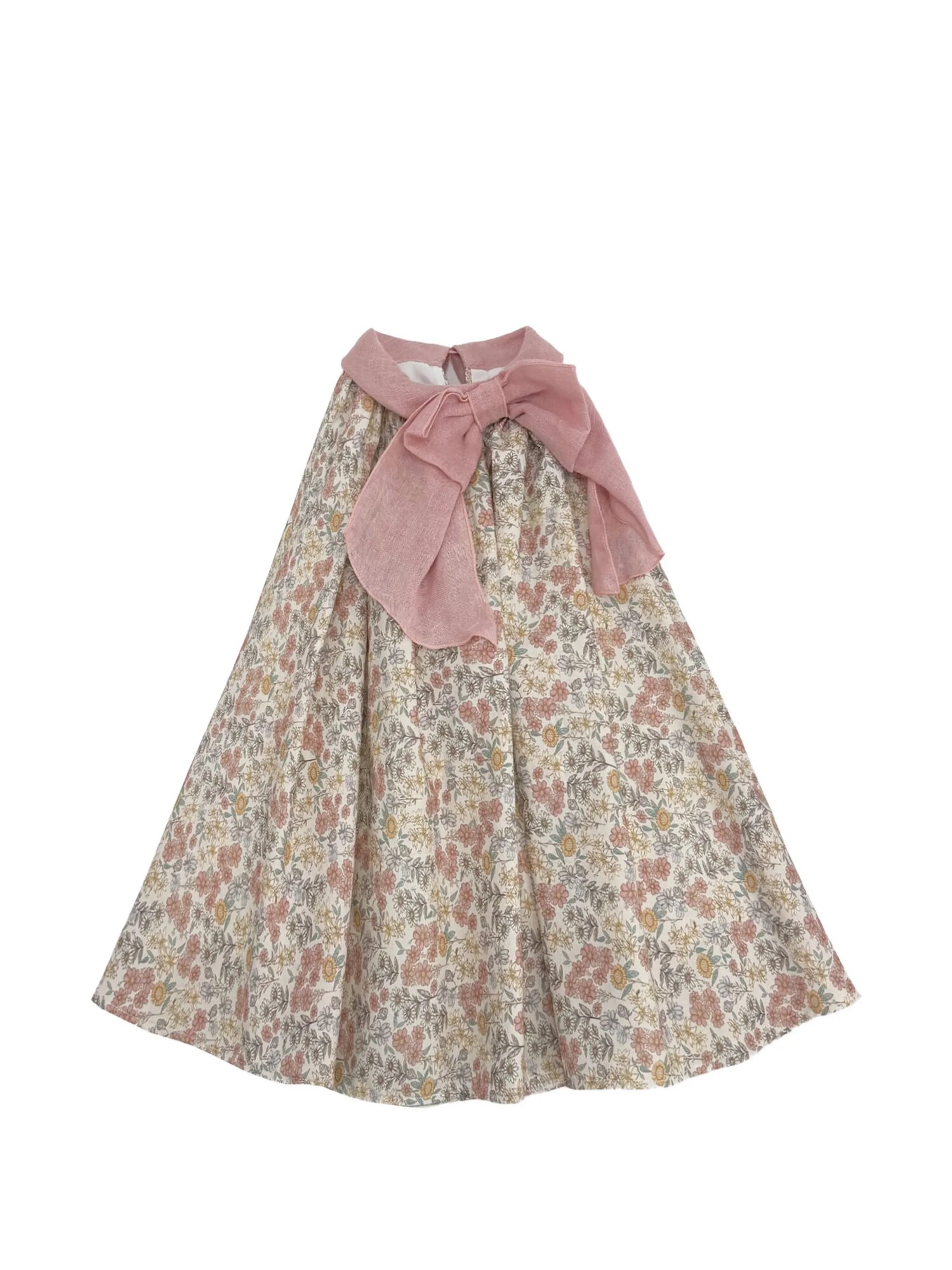 Платье Floral-print bow-detail dress