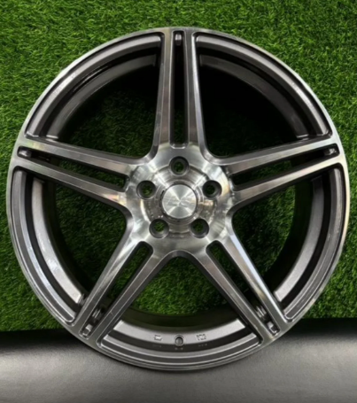 Литые диски 4 шт, комплект LS 770, R17, PCD 5x100, 7.5J, ET38, DIA57.1, цвет GMF