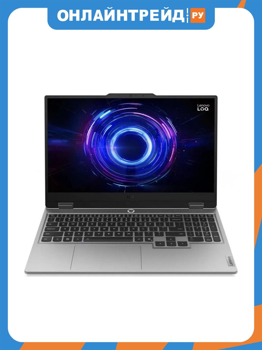Игровой ноутбук Lenovo LOQ 15IRX10 15.6", IPS, Intel i7-14700HX 2.1ГГц, 20-ядерный, 16Гб DDR5, 1Тб SSD, RTX 5050 8Гб, без ОС, серый (83JE013LSA)