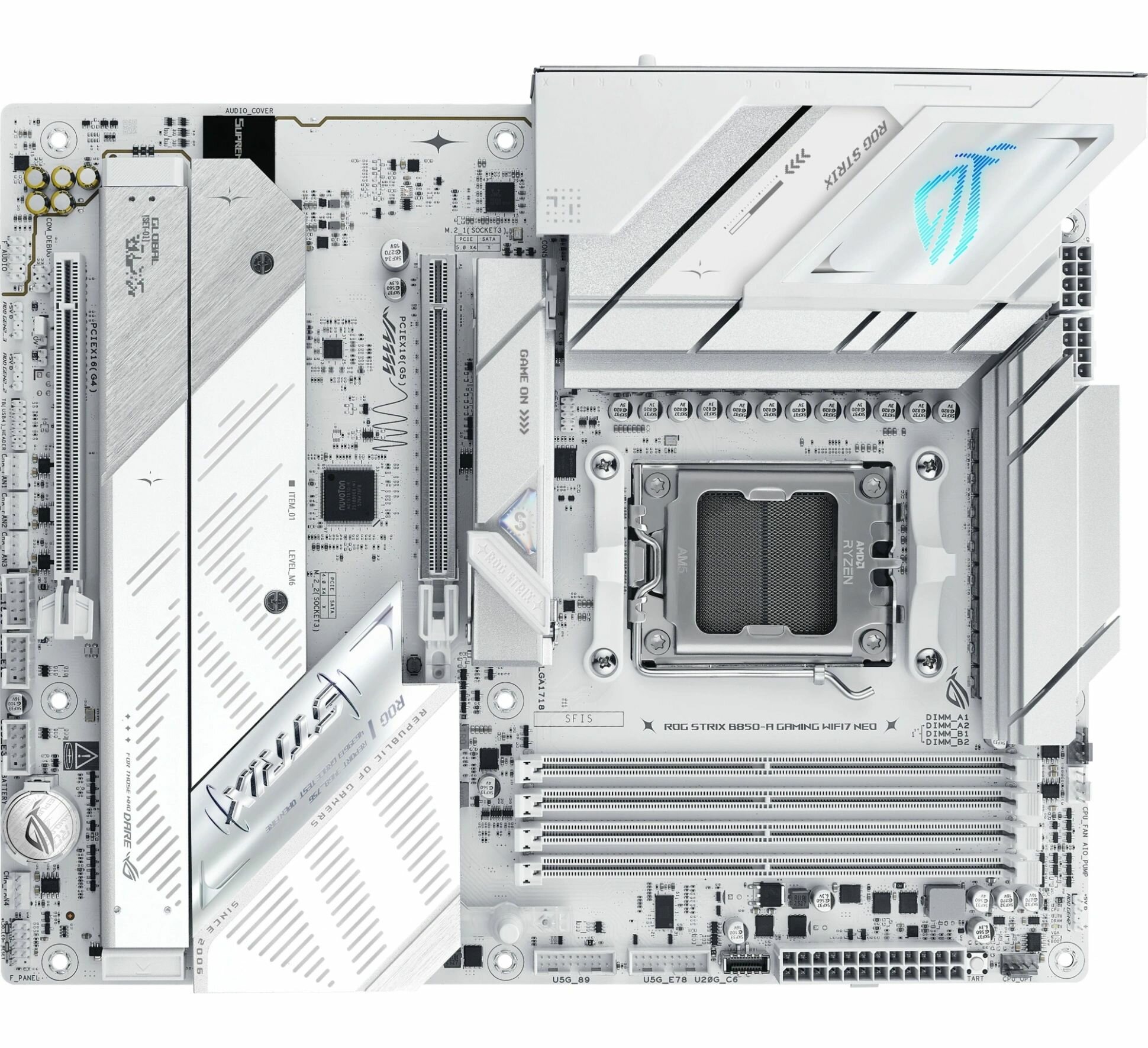 Материнская плата Asus ROG STRIX B850-A GAMING WIFI7 NEO Socket AM5 AMD B850 4xDDR5 ATX AC`97 8ch(7.1) 5Gigabit RAID+HDMI