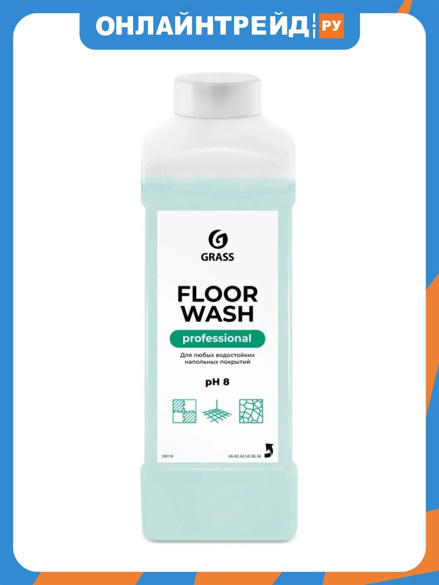 Средство для мытья пола Grass PROFESSIONAL Floor Wash нейтральное, концентрат, 1 л
