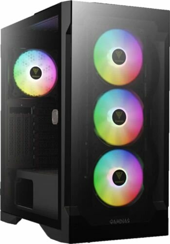 Компьютерный корпус GAMDIAS TALOS E2 Elite (16331-92153-40000-G) черный - Midi Tower, ATX, USB 2.0 Type-A, USB 3.2 Gen 1 Type-A