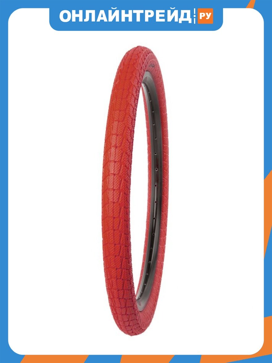 Покрышка Kenda 20"х1.95 5-527214 (50-406) K907 KRACKPOT низкий красная