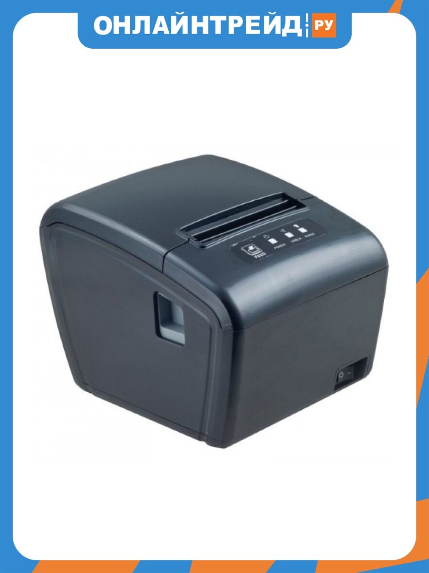 Принтер чеков Poscenter RP-100 USE (80мм, 260 мм/сек, автоотрез, RS232+USB+LAN) черный