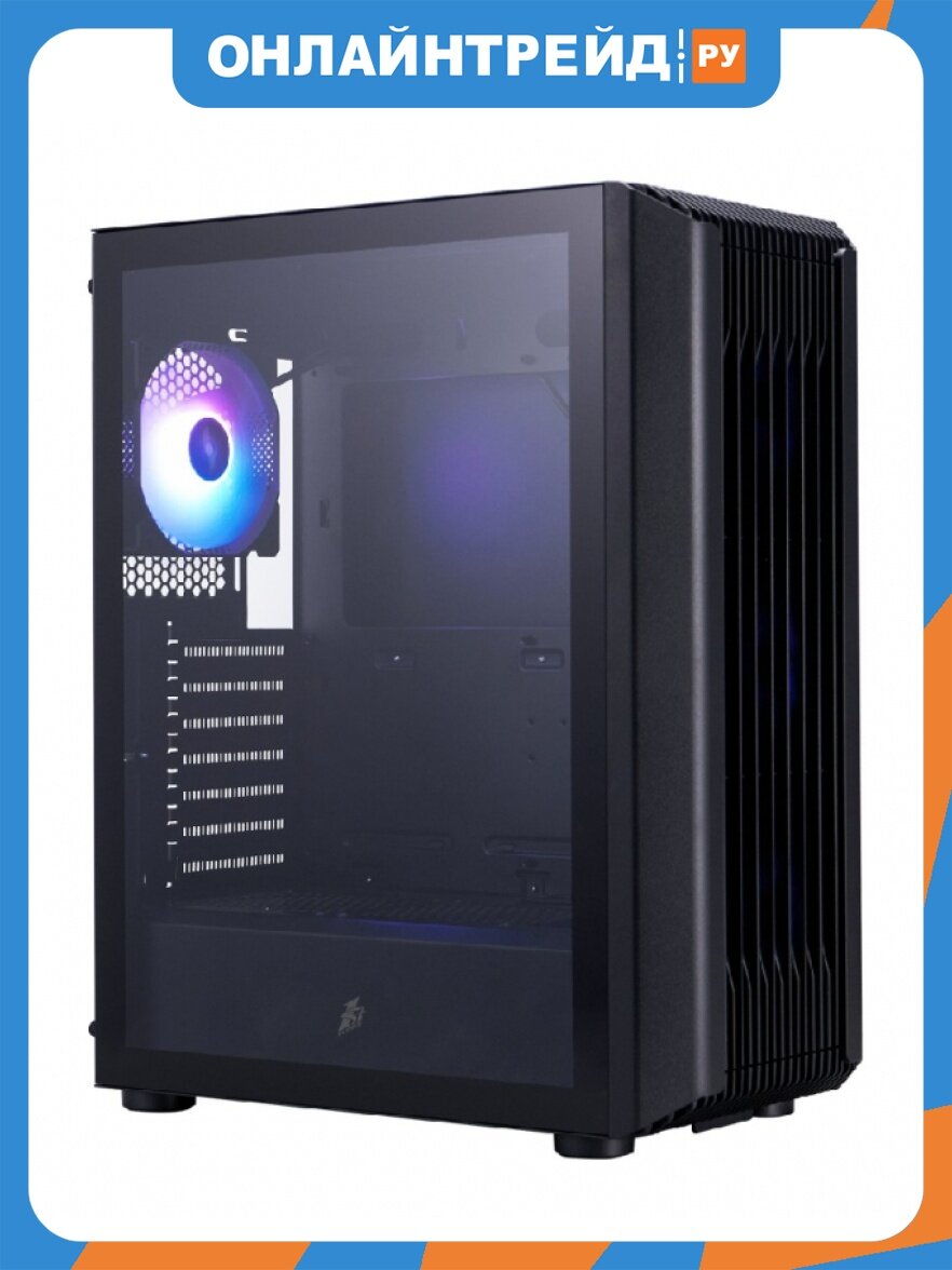 Корпус 1STPLAYER BULLET HUNTER H6 ARGB, черный (H6-BK-4F7)