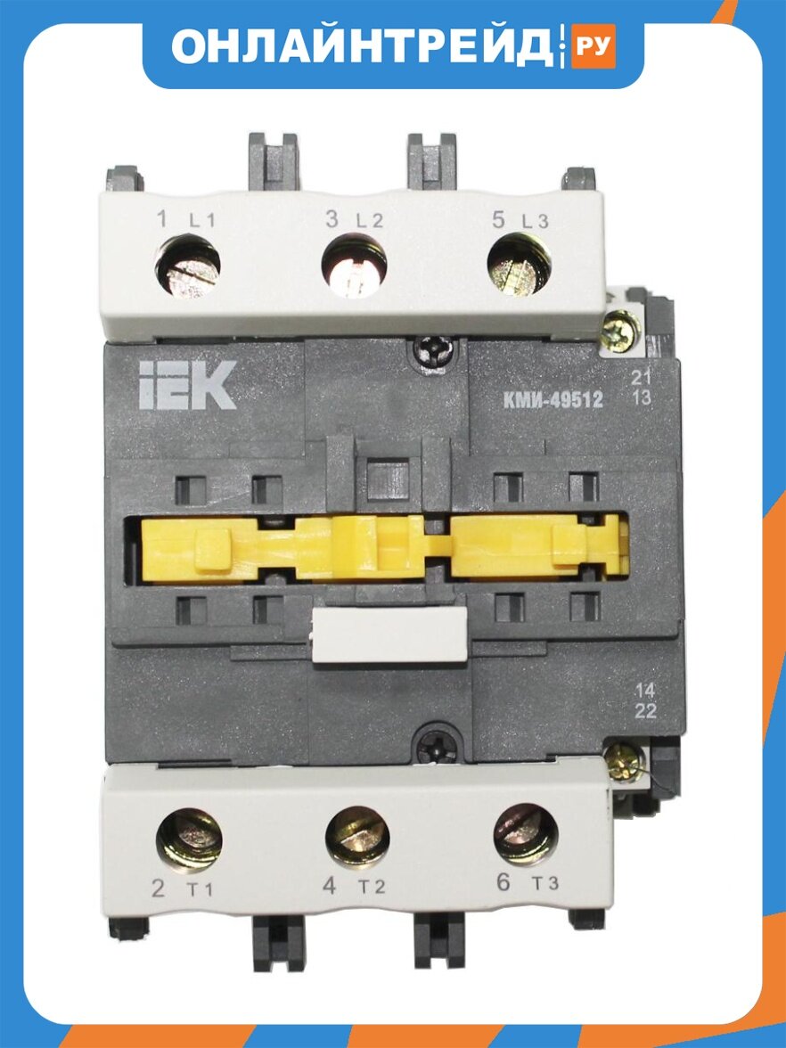 Контактор Iek КМИ-49512 95А 230В/АС3 1НО 1НЗ, KKM41-095-230-11