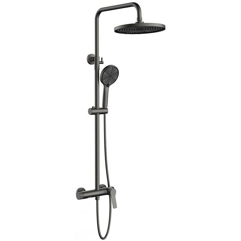 Душевая система Vincea Arco VSFS-4AR1GM Вороненая сталь