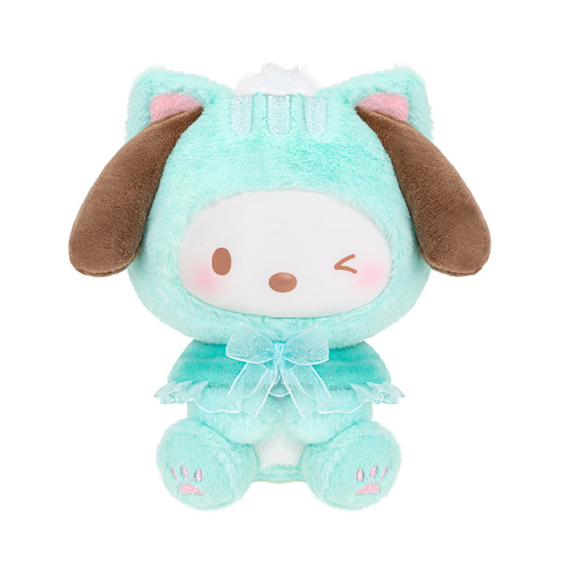 Плюшевые фигурки унисекс TOP TOY Sanrio Family Doodling Kitten Collection, Confirmed-Pochacco-Elegant Plush Doll (Open)