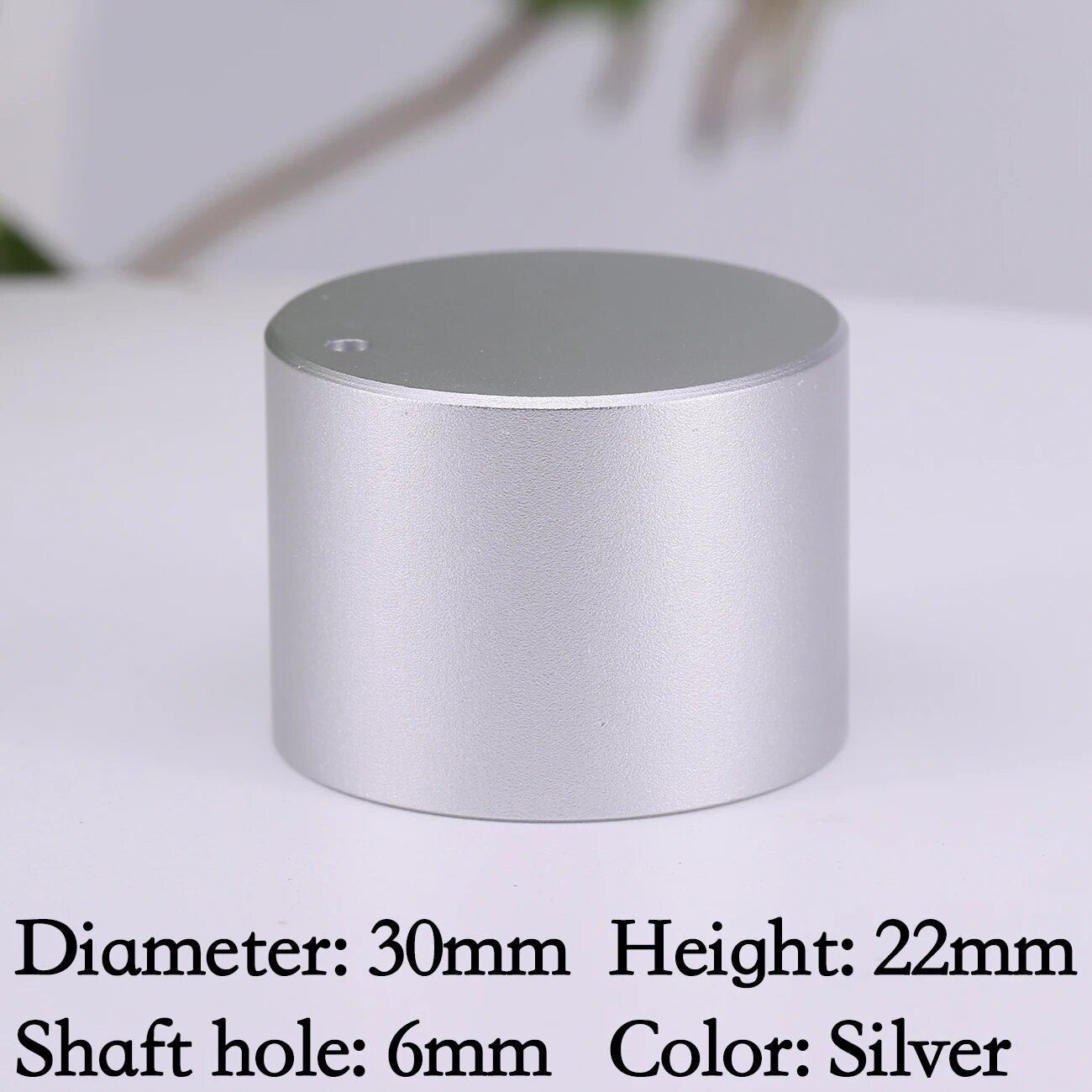 Ручка громкости 30x22mm Silver