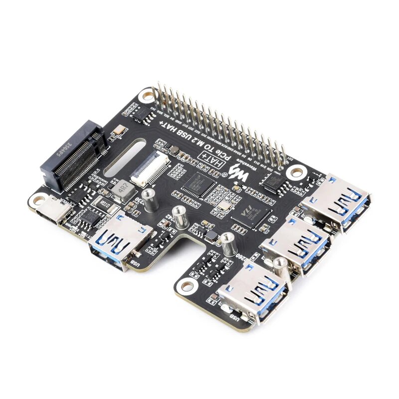 Waveshare PCIe TO M.2 USB HAT для Raspberry Pi 5 — фото 1