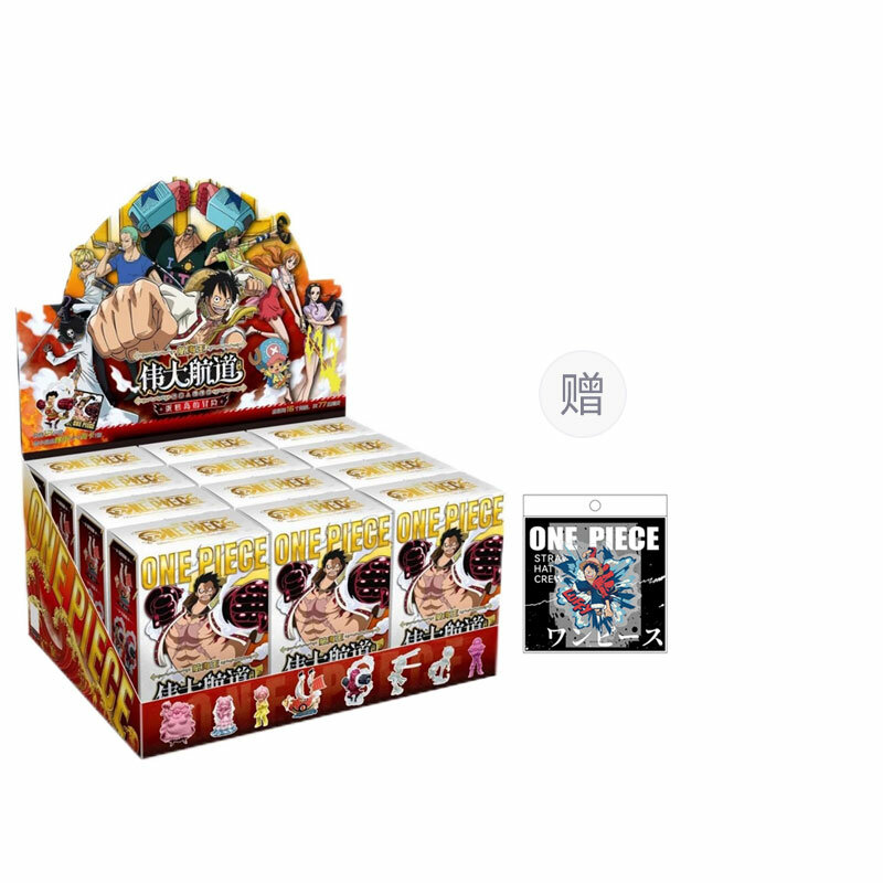 **Ластики унисекс KAYOU One Piece Набор мини-ластиков «Великий морской путь» 1-е издание Mystery Boxes, Whole Box 12 Pcs (Free Luffy Stand Included)**