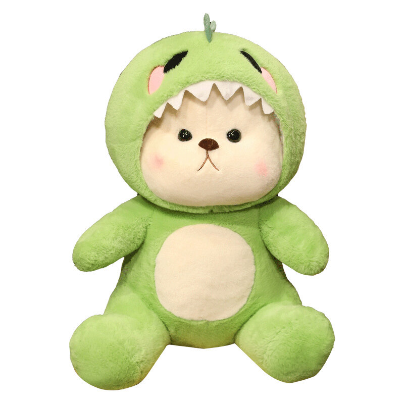 Плюшевая игрушка унисекс XIONGJUN Динозавр-медведь трансформер, 70CM EU