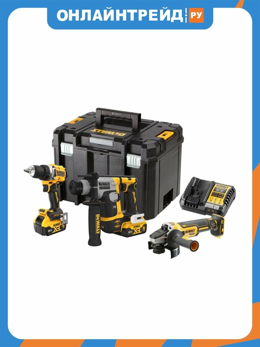 Набор инструментов Dewalt DCK355P2T-QW (DCD800+DCH172+DCG405)
