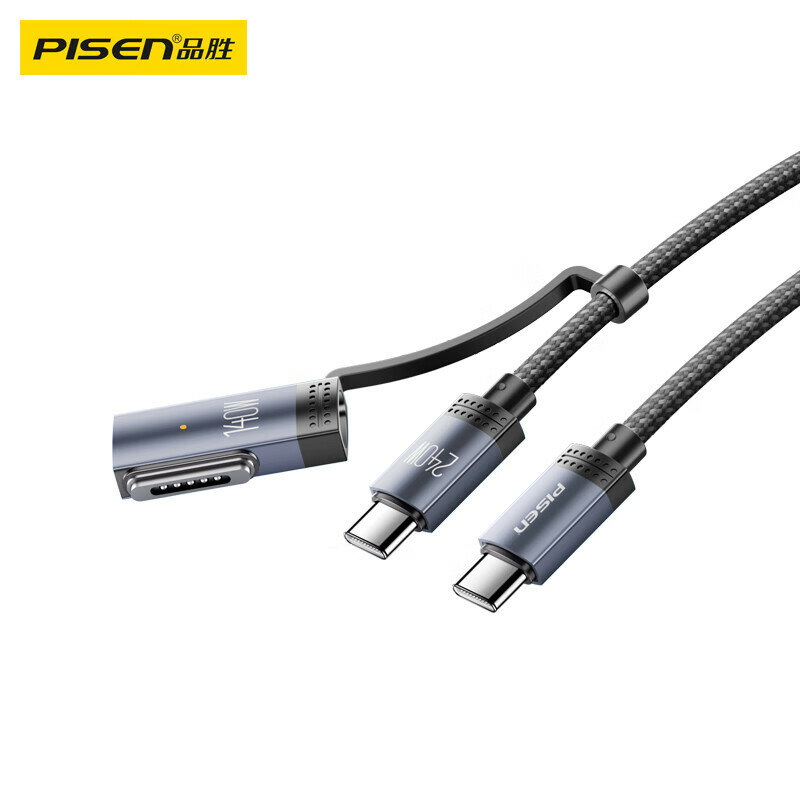 Кабель Pisen PD240W с магнитным зарядом MagSafe3 140 Вт для iPhone 16, Huawei и MacBook Версия：Высокая экономичность и