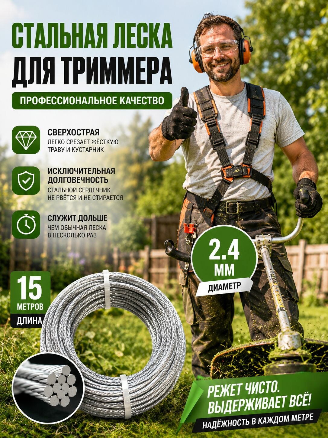 Леска для триммера — фото 1