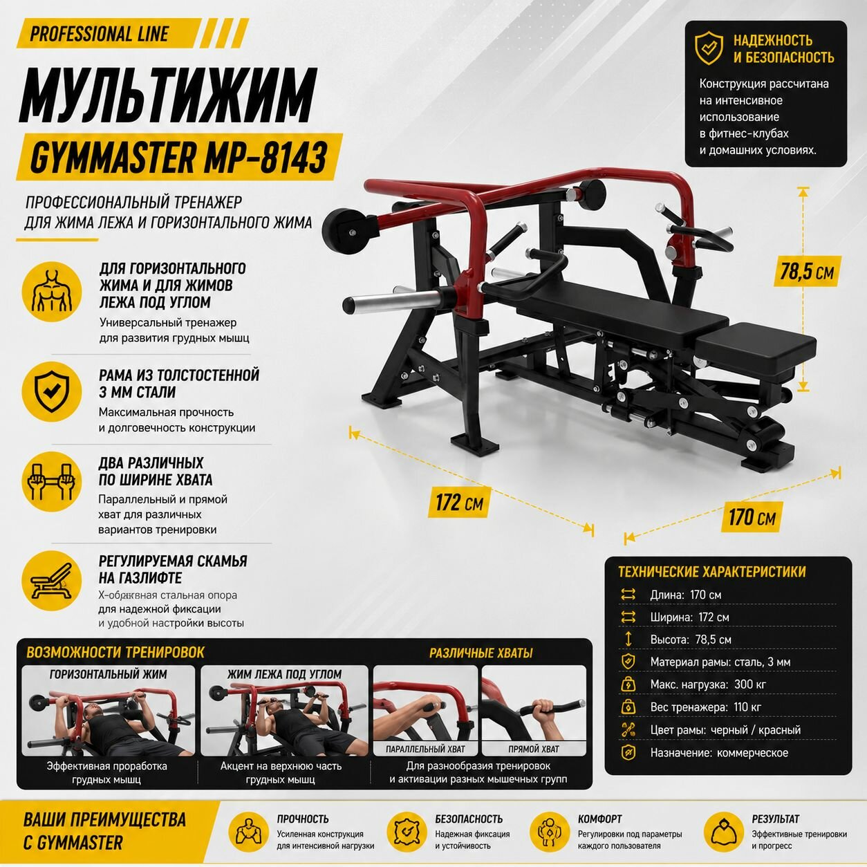 Мультижим Gymmaster MP-8143 — фото 1