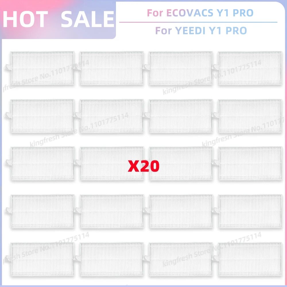 20x Фильтры для Ecovacs Y1 Pro / Yeedi Y1 Pro, SET F