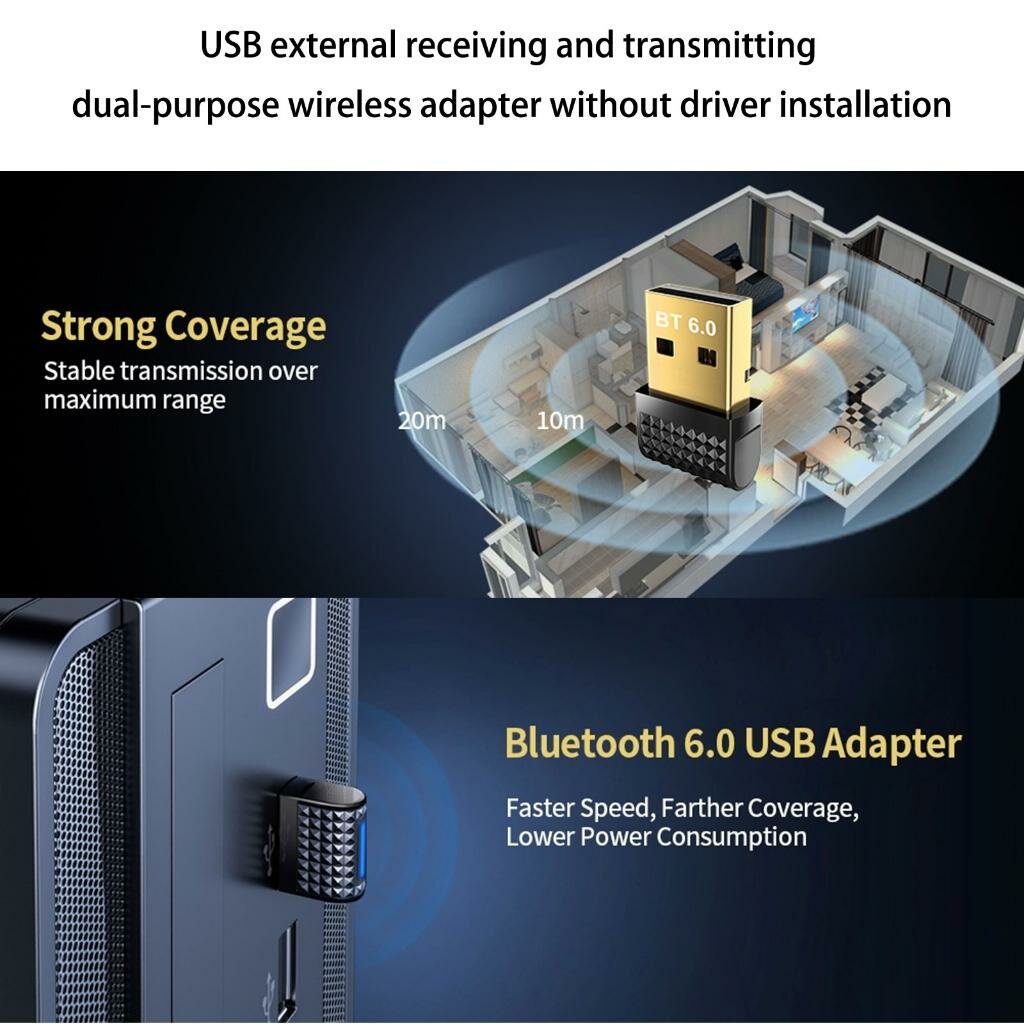 Совместимый с Bluetooth USB-адаптер — фото 1