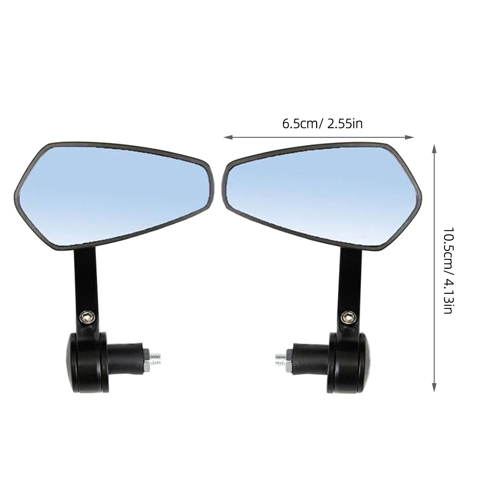 Зеркала Rearview Для Мотоцикла С CNC Алюминиевым Креплением 13.6x10.5x3 Cm
