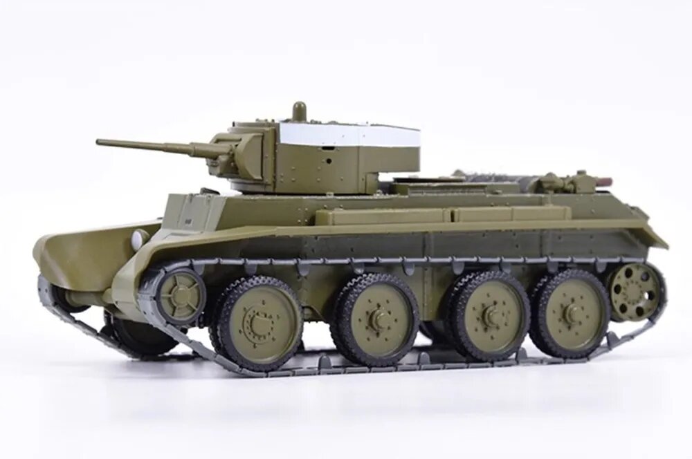 Коллекционная модель танка БТ-7 1:43, СССР 1937 г, литой корпус, подвижная башня и пушка, сплав металла, артиллерийская версия 049